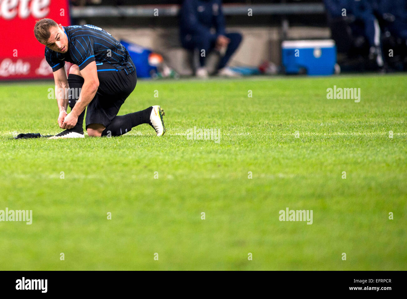 Milan, Italy. 8th Feb, 2015. Xherdan Shaqiri (Inter) Football/Soccer ...