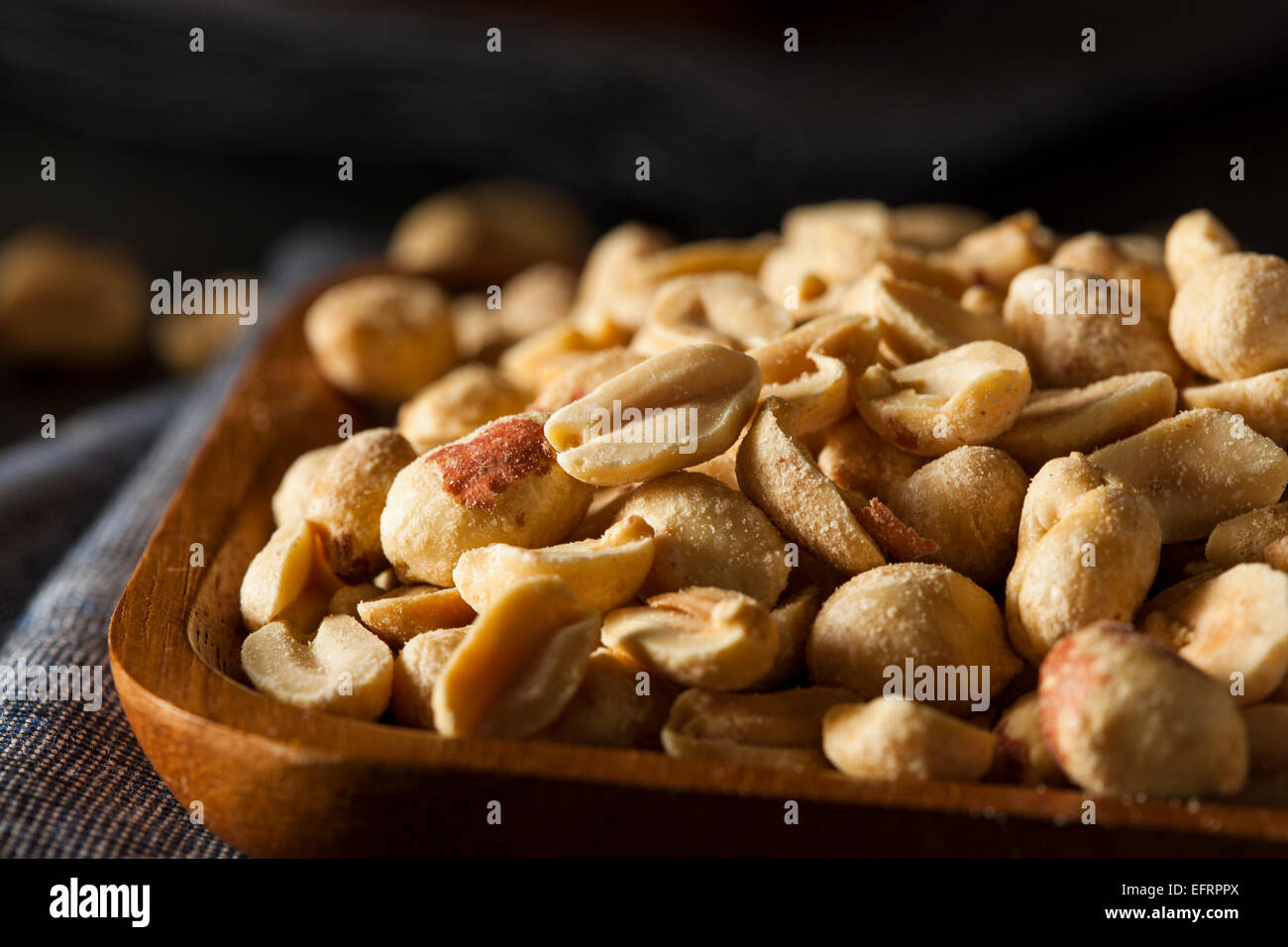 Organic Roasted Salty Peanuts in a Bowl Stock Photo - Alamy