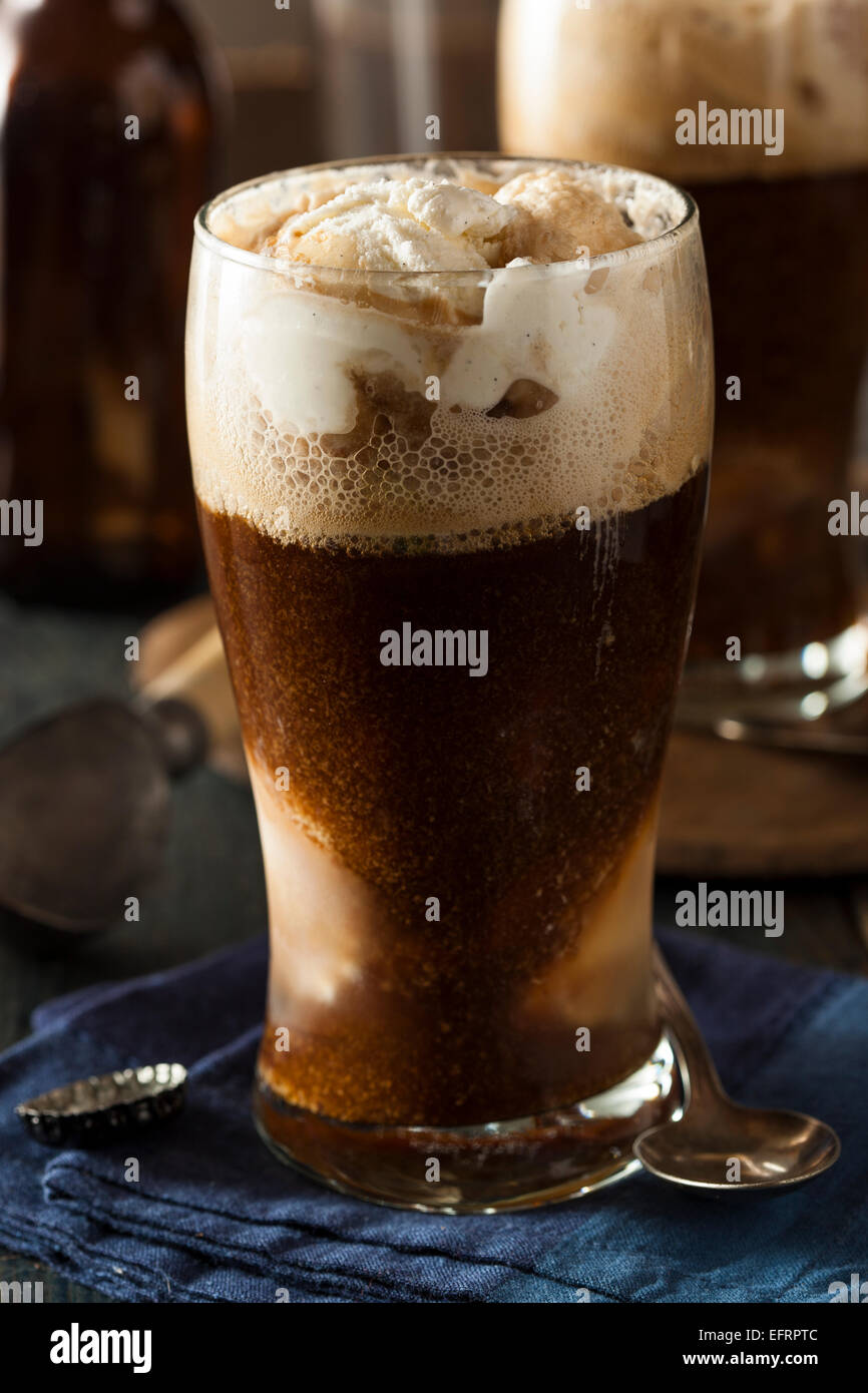Frozen Dark Stout Beer Float with Ice Cream Stock Photo - Alamy