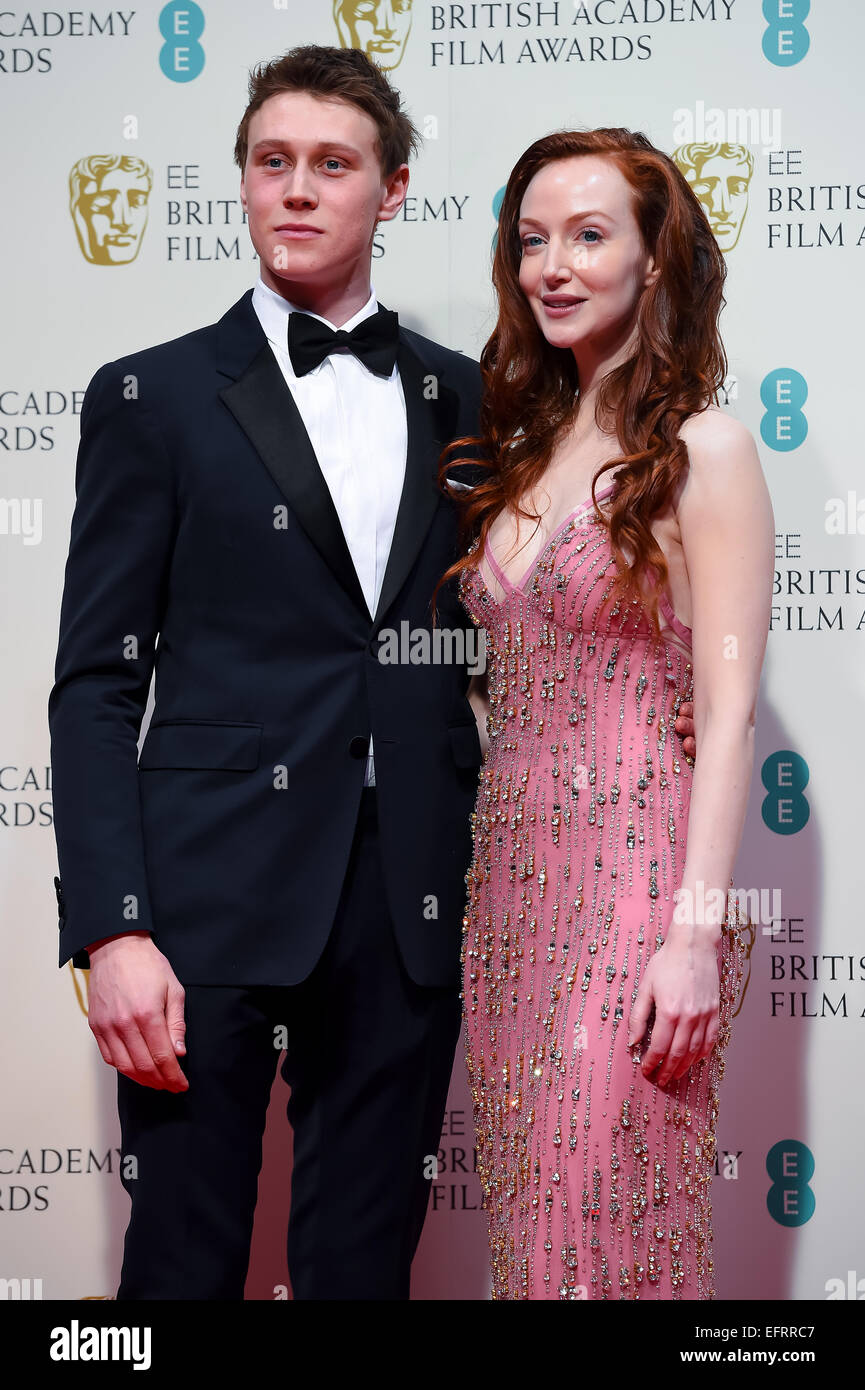 George MacKay and Olivia Grant at the EE British Academy Film Awards at ...