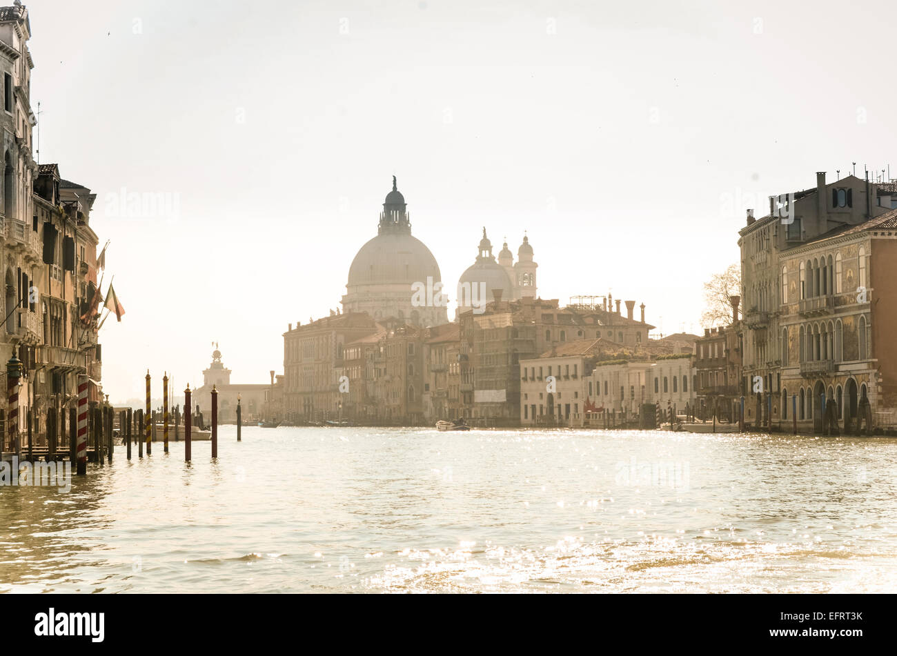 Vintage Grand Canal In Venice Stock Photo - Alamy
