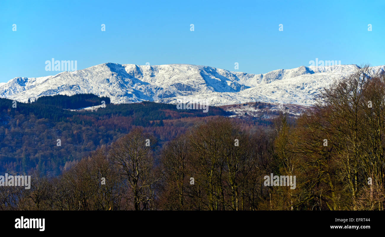 The Coniston Fells from Orrest Head. Lake District National Park ...