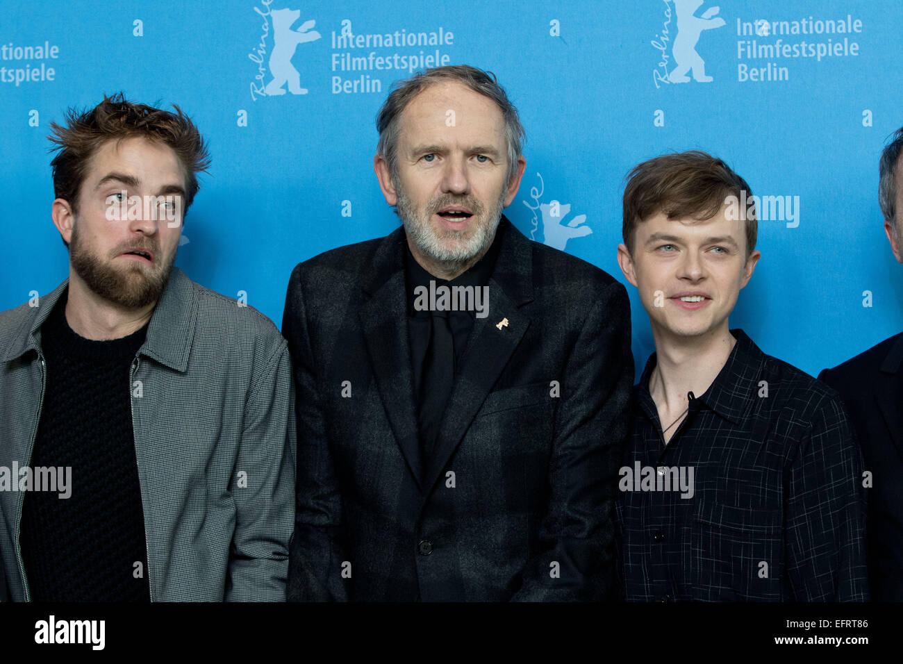 Berlin, Germany. 09th Feb, 2015. Director Anton Corbijn, actors Robert ...