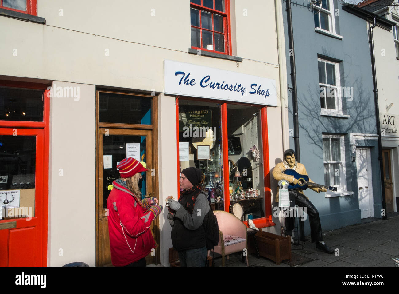 Machynlleth market town on weekly market day held on Wednesdays,in ...