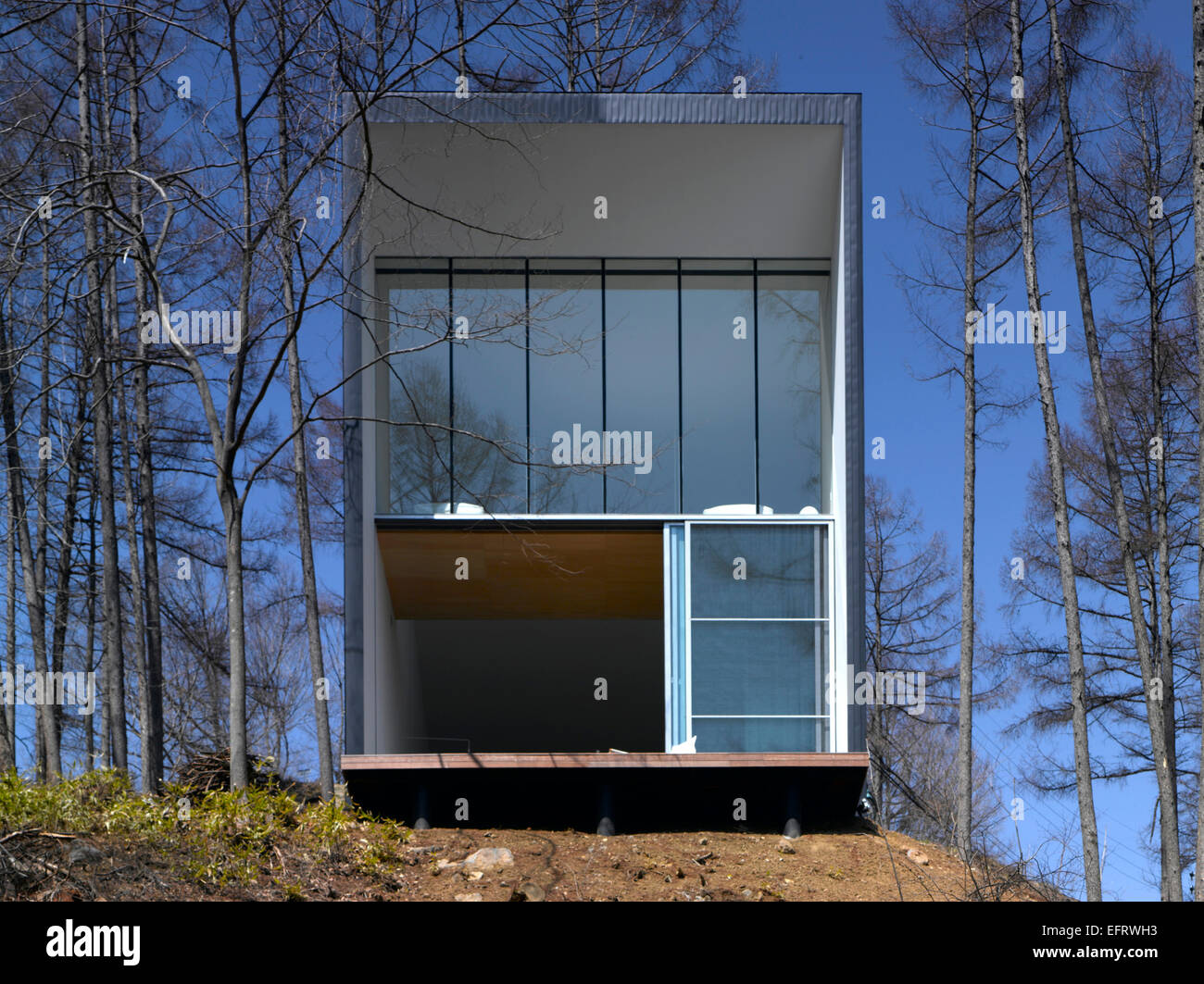 The Stage House, Karuizawa, Japan, Architect: TNA, 2008 Stock Photo - Alamy