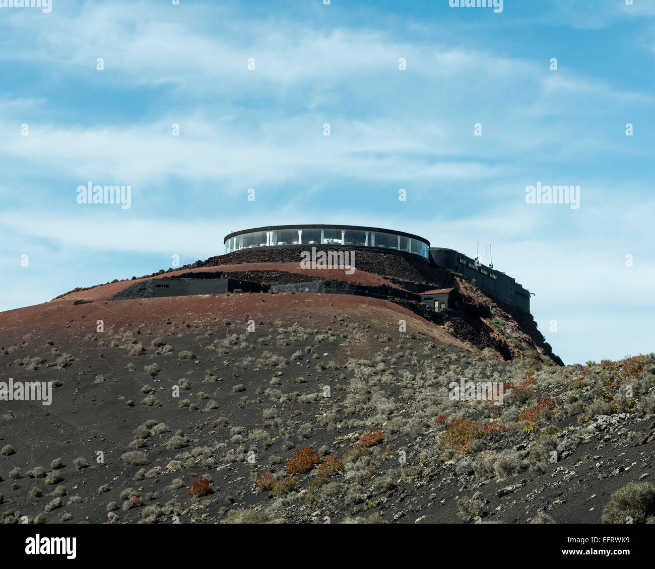 Restaurant at Timanfaya National Park, Lanzarote, Spain. Architect ...