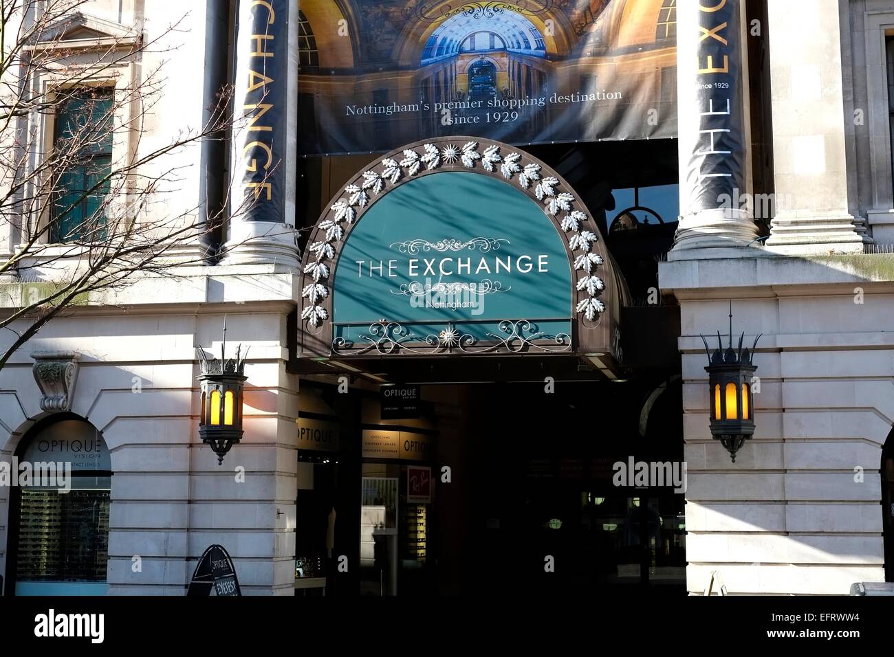 The exchange shopping centre Nottingham England UK Stock Photo - Alamy