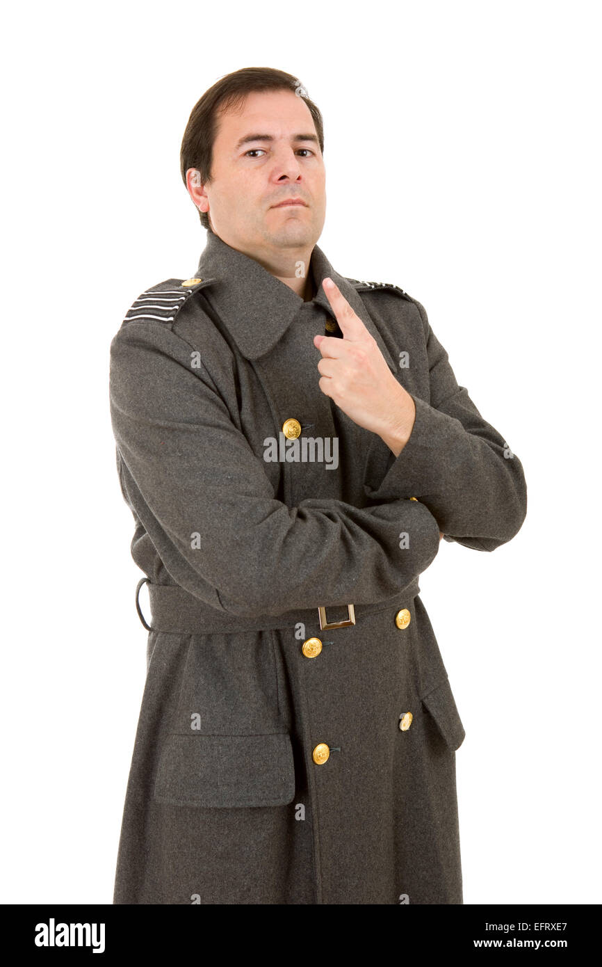 young man dressed as russian military, studio picture Stock Photo - Alamy
