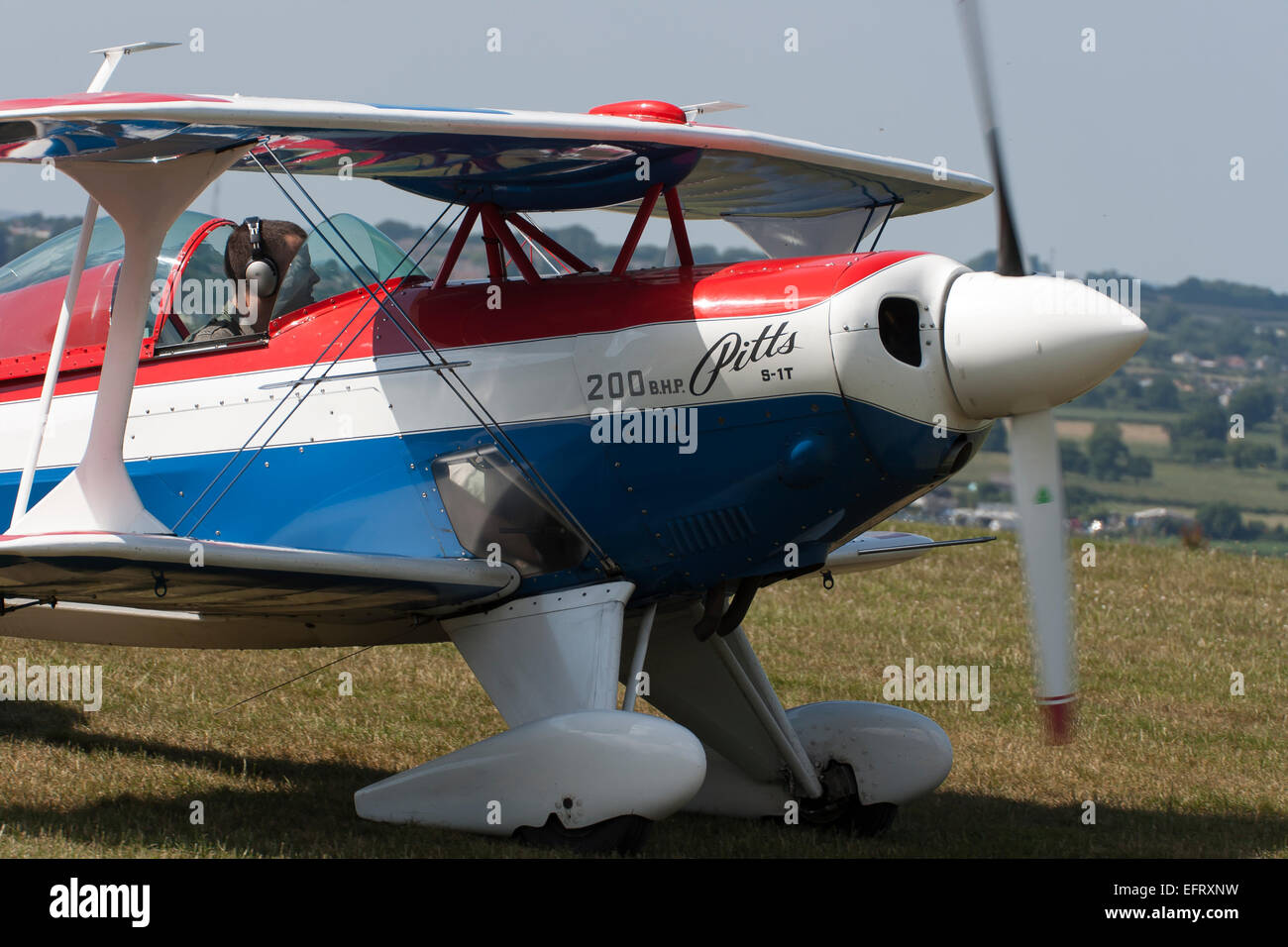 Photograph of a Pitts Aerobatic aircraft at Compton Abbas Airfield ...
