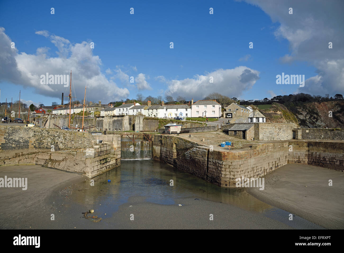 Charlestown cornwall harbour hi-res stock photography and images - Alamy