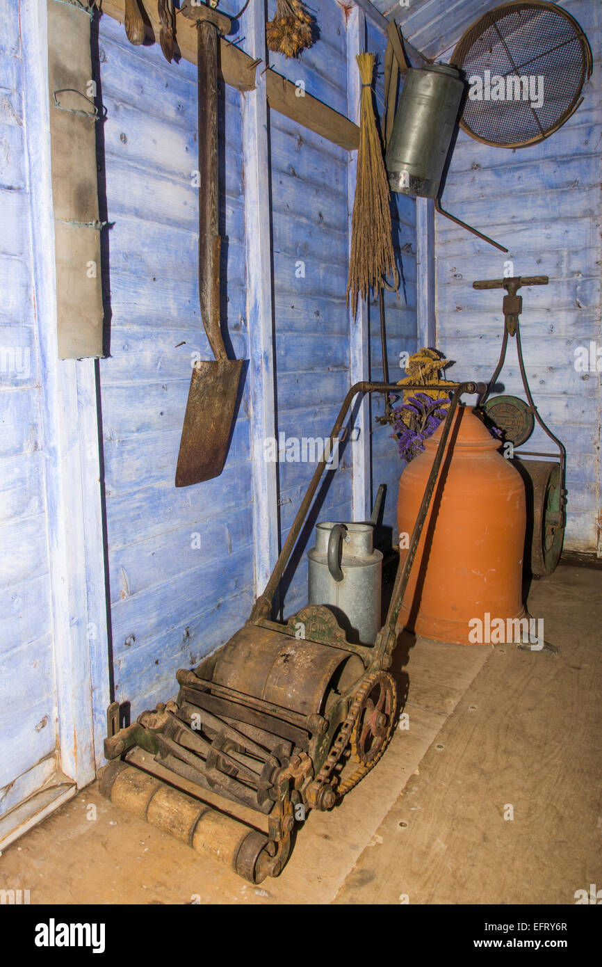 Tools in the potting shed Stock Photo - Alamy