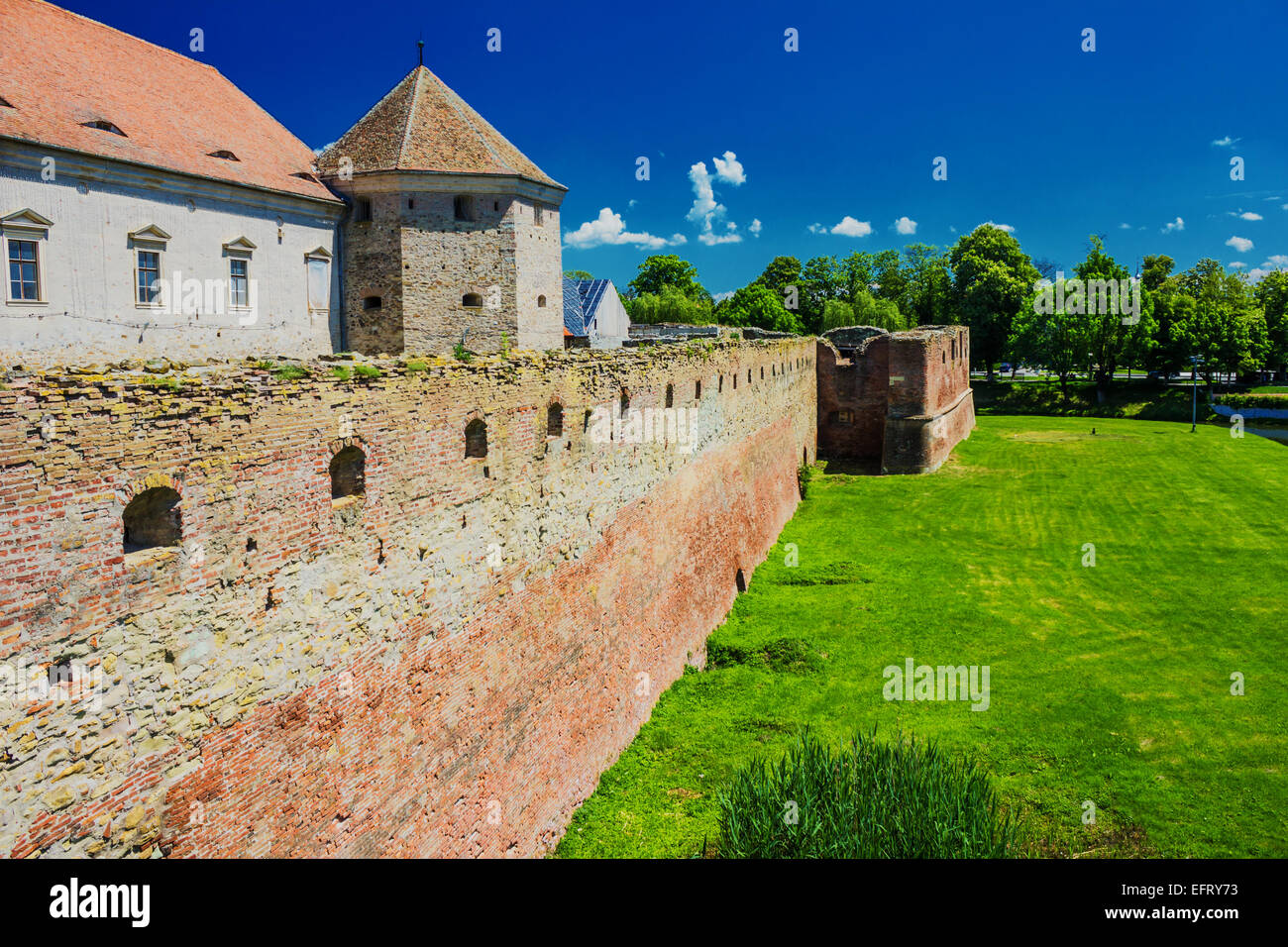 Fagaras fortress and castle - Fagaras, Romania, Transylvania Stock ...
