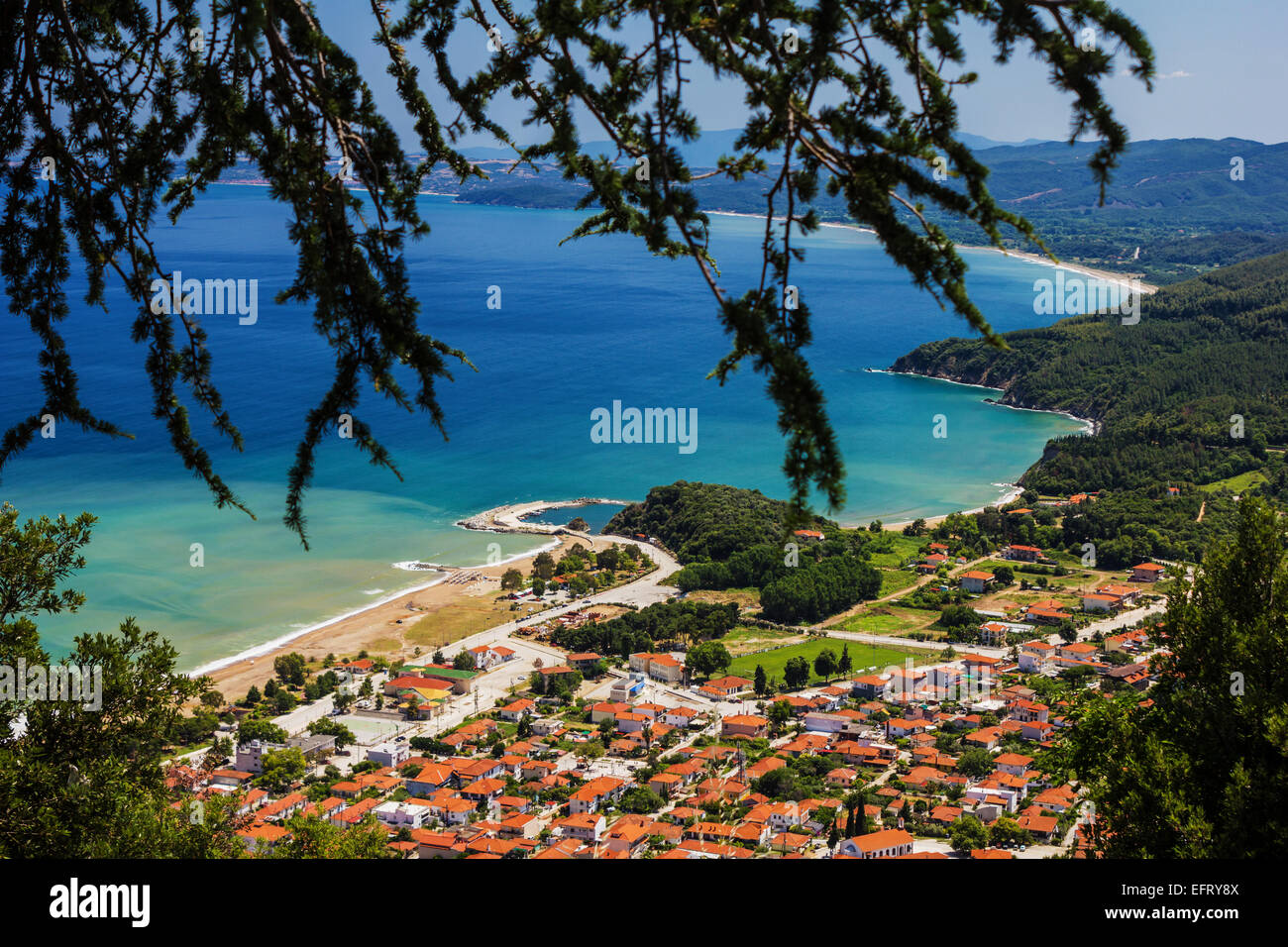 Mediterranean Sea. Greek beach of sea Stock Photo - Alamy