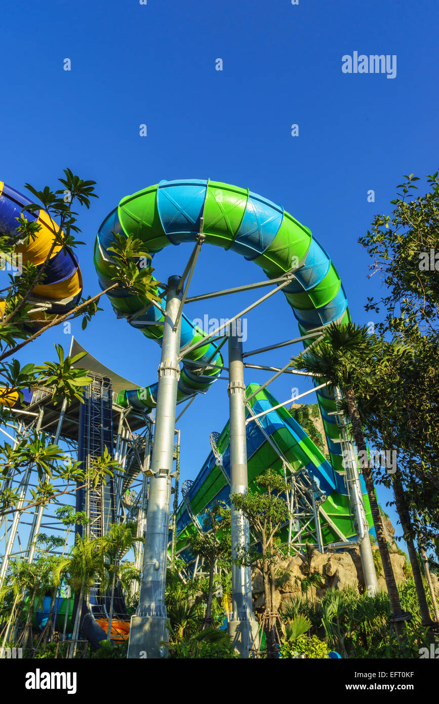 Huge Water Park Slides