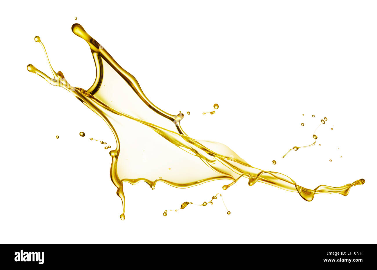 cooking oil splashing isolated on white background Stock Photo - Alamy