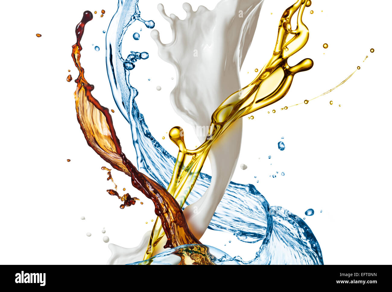 Milk water splash hi-res stock photography and images - Alamy