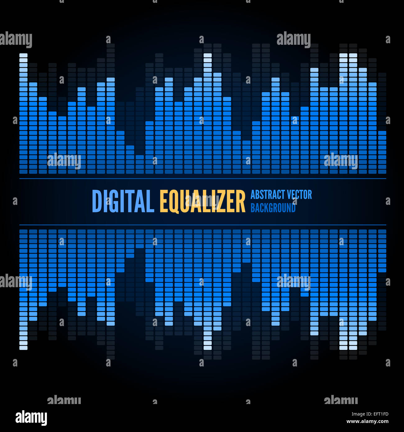 Equalizer on abstract technology background Stock Photo - Alamy