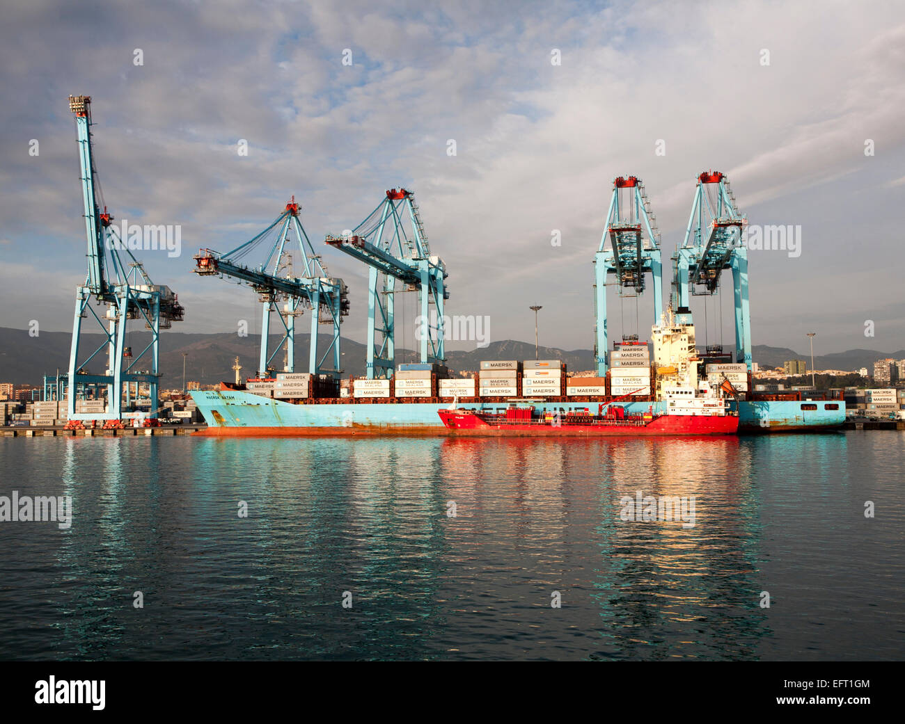 APM Terminals container ship port at Algeciras, Cadiz Province, Spain ...