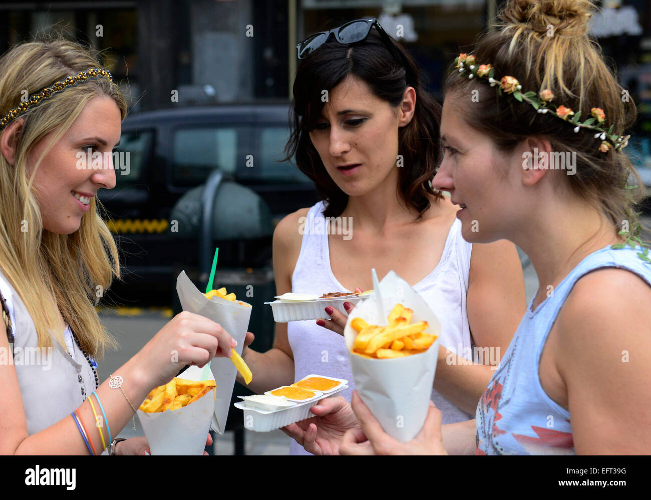 Brussels frites flagey hi-res stock photography and images - Alamy