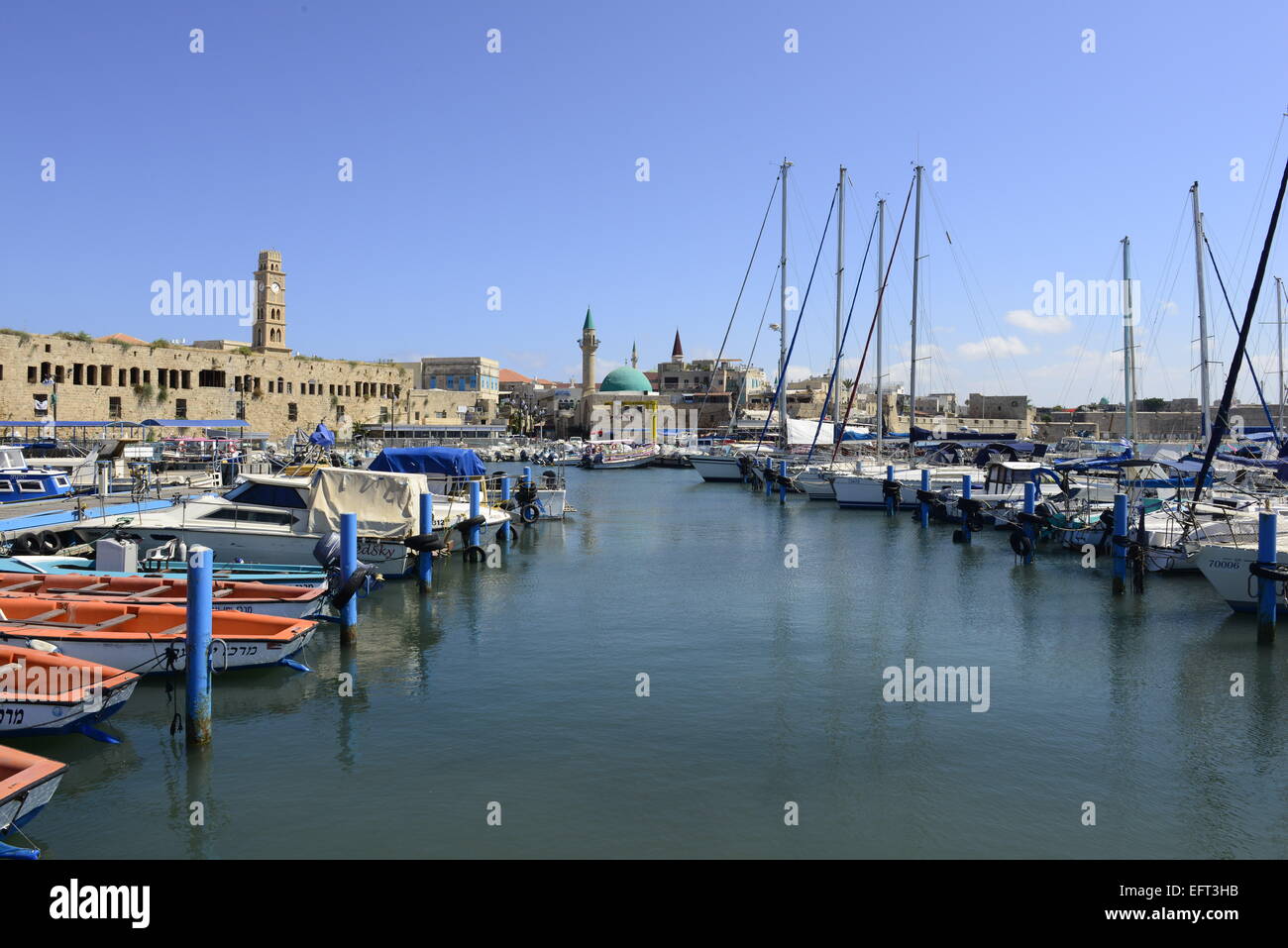 The port in the old city of Acre ( Akko Stock Photo - Alamy