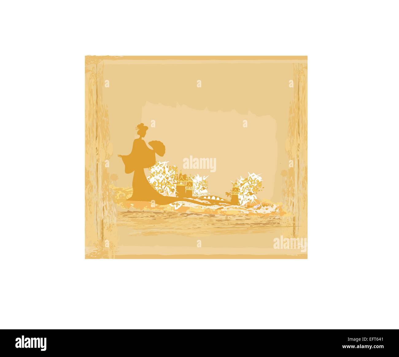 abstract Asian Landscape Stock Vector Image & Art - Alamy