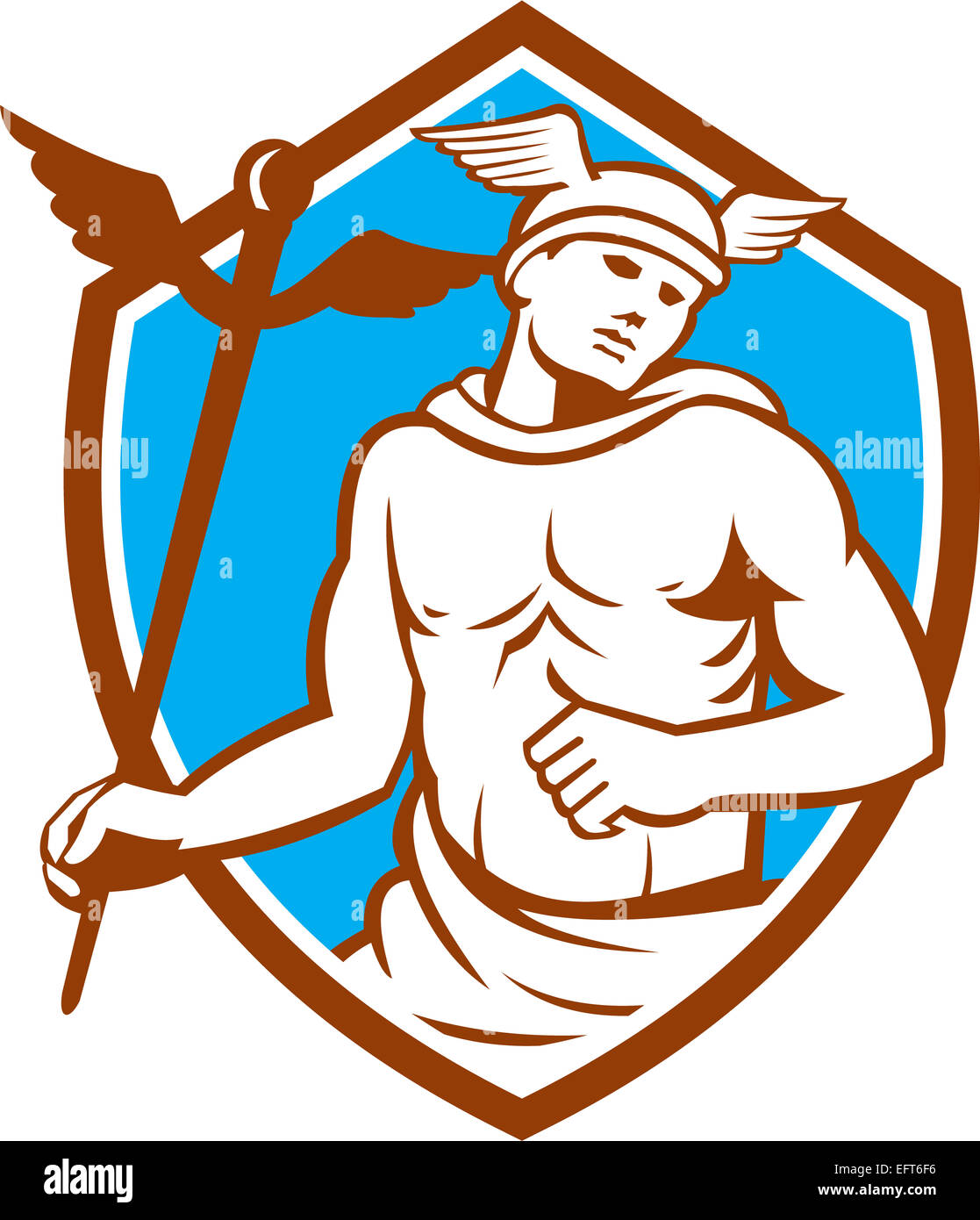 Illustration of Roman god Mercury patron god of financial gain ...