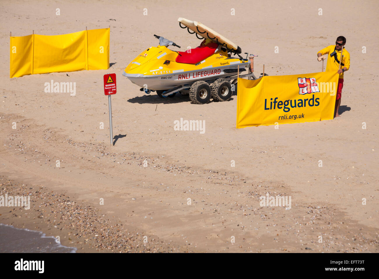 Rnli lifeguards sign hi-res stock photography and images - Alamy