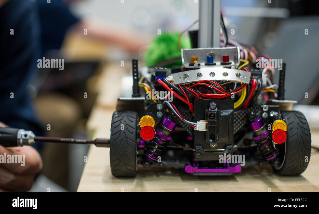 A miniature car model of Team CDLC of Braunschweig Technical University ...