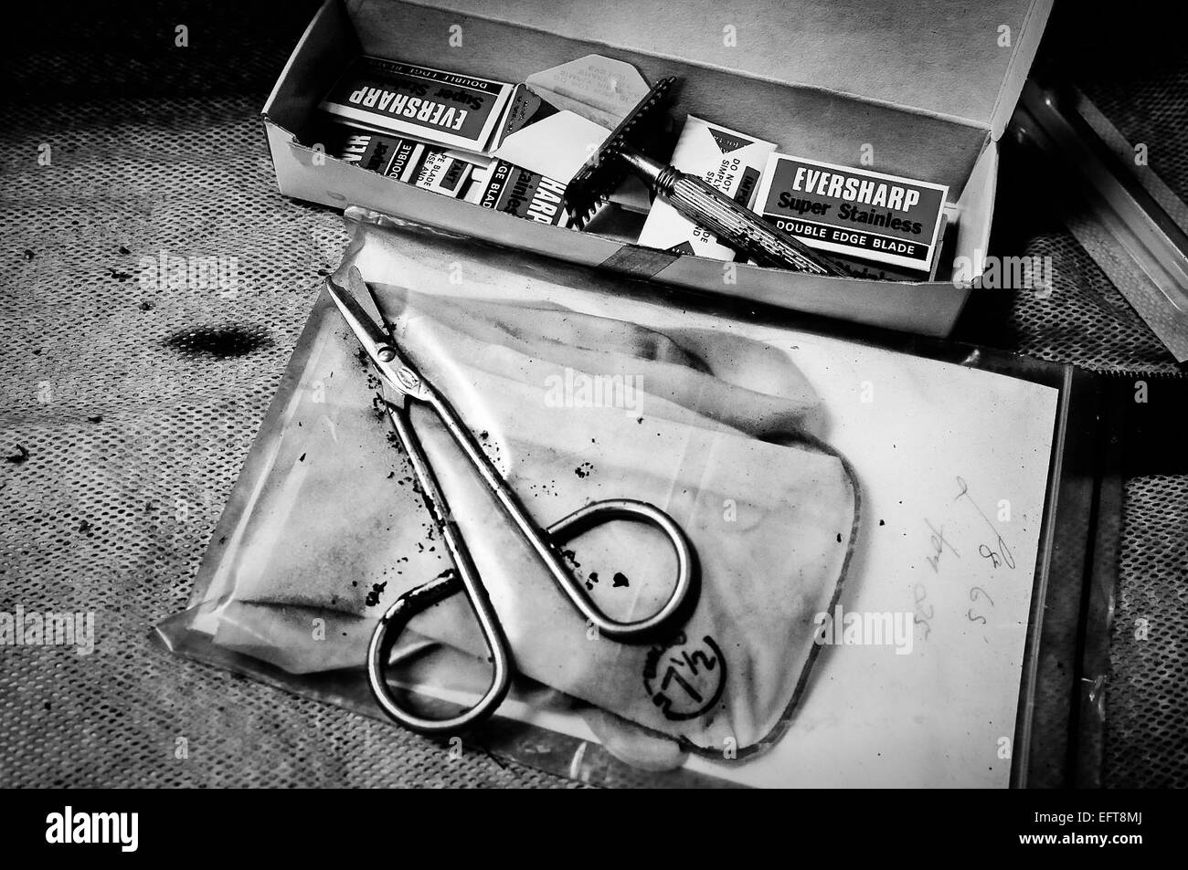 Forensic autopsy technician Black and White Stock Photos & Images - Alamy