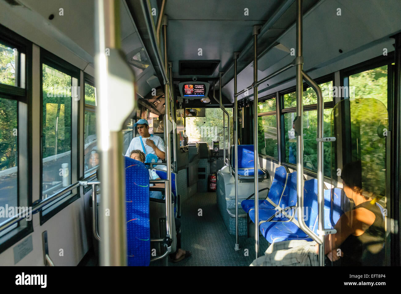 Passengers inside a bus hi-res stock photography and images - Alamy