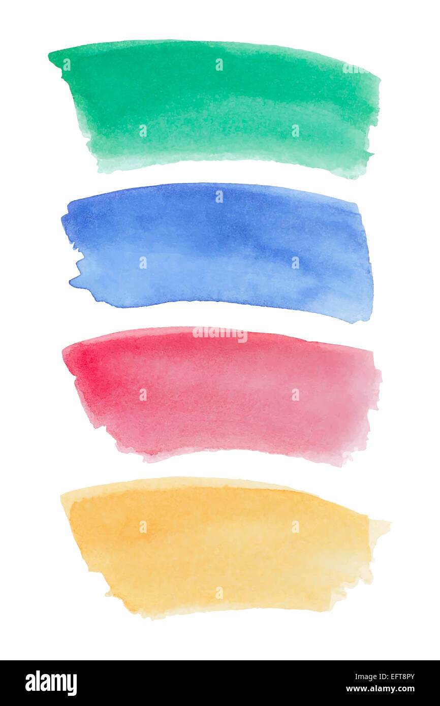 Watercolor gradient banners set Stock Photo - Alamy