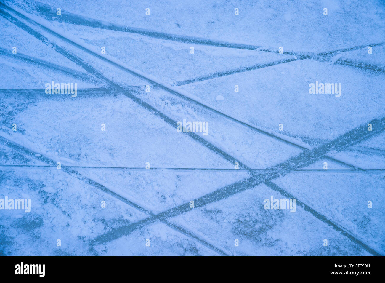 Ice texture on outdoor rink Stock Photo - Alamy