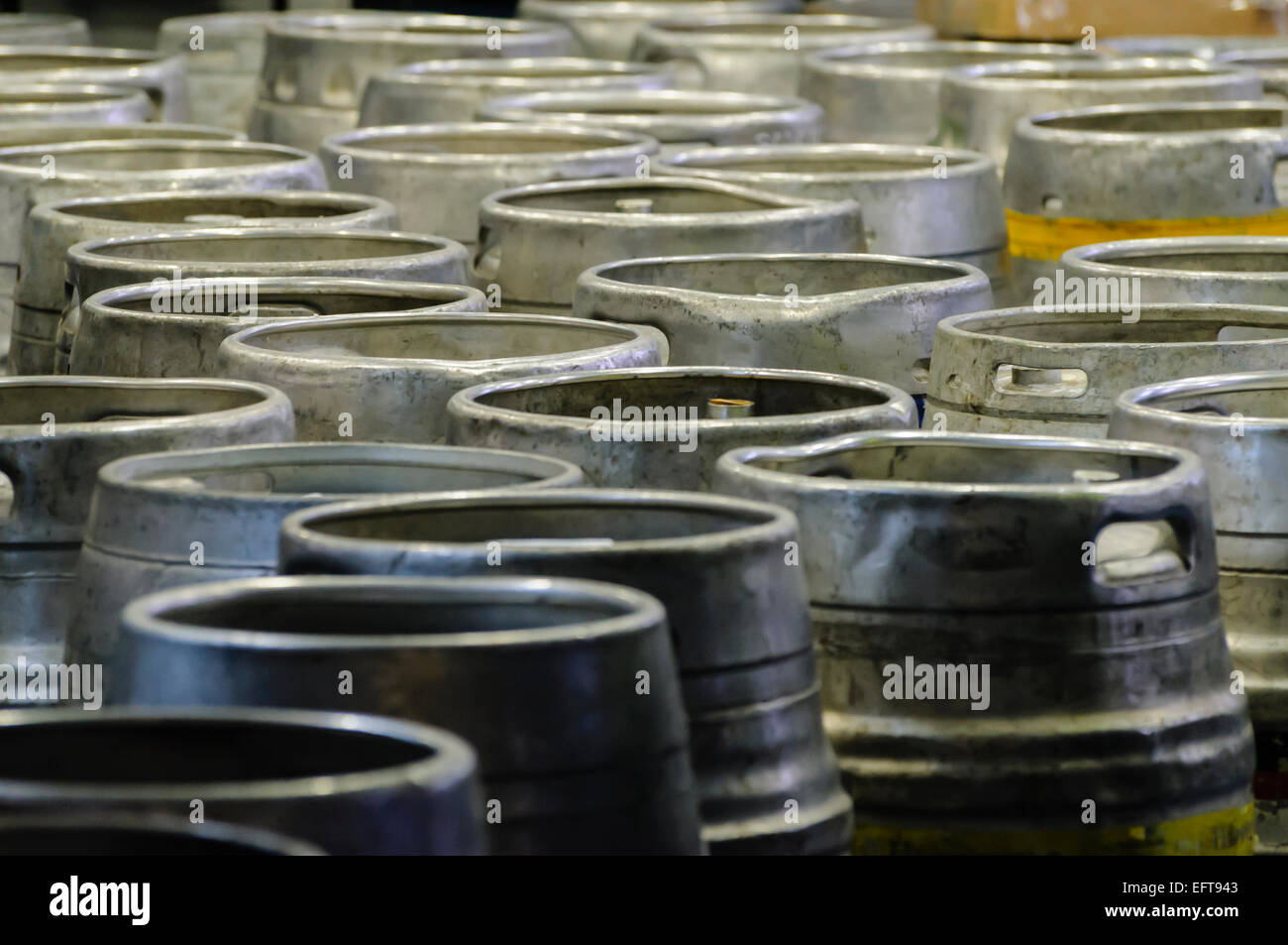 Lots of beer barrels Stock Photo - Alamy
