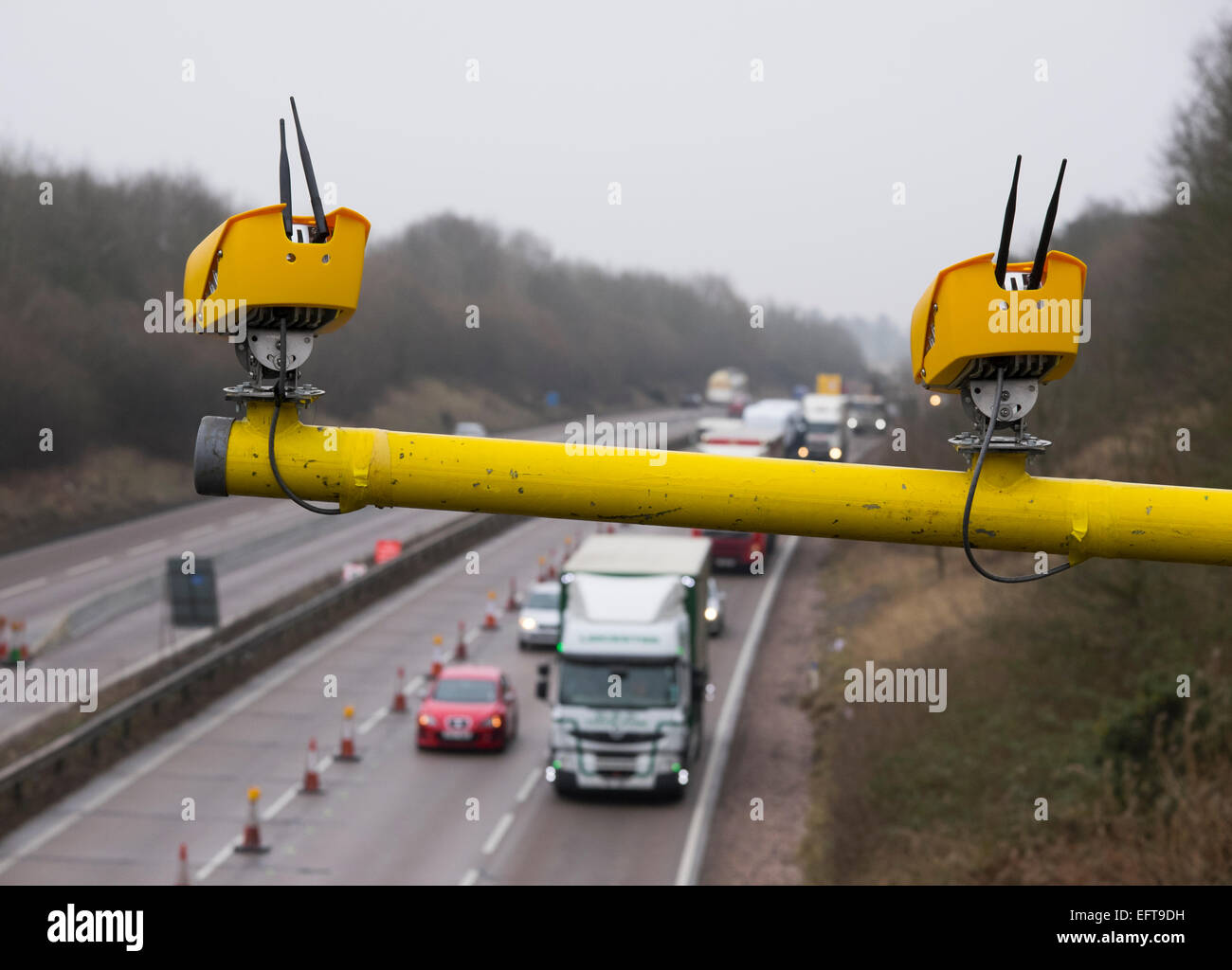 Motorway gantry speed hi-res stock photography and images - Alamy