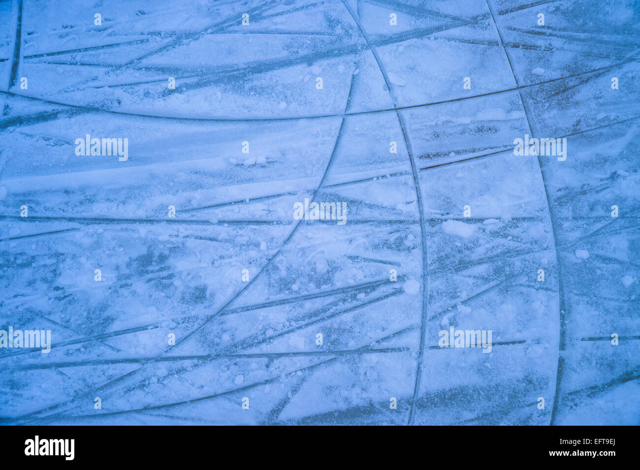 Ice texture on outdoor rink Stock Photo - Alamy