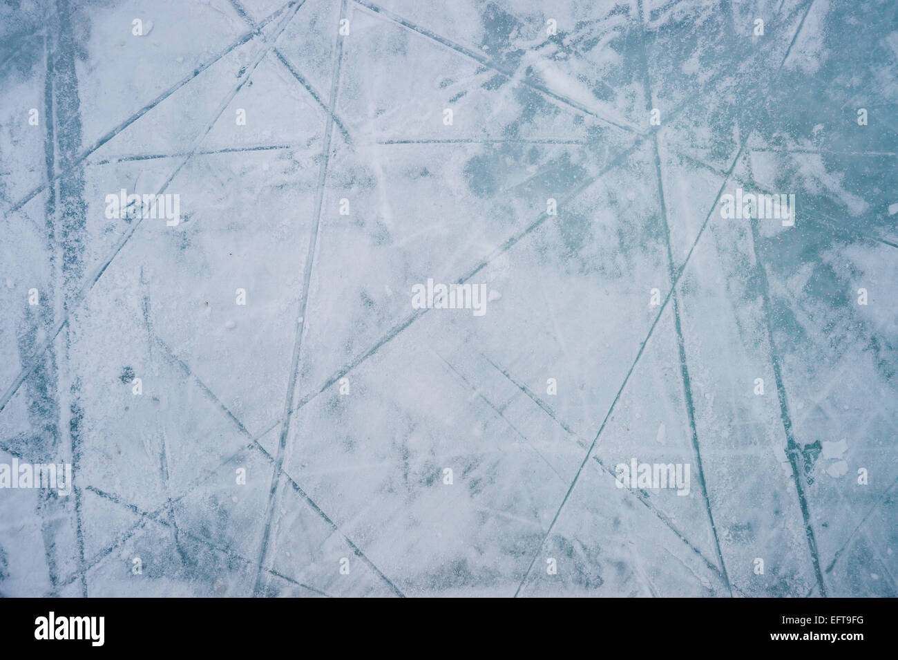 Ice texture on outdoor rink Stock Photo - Alamy