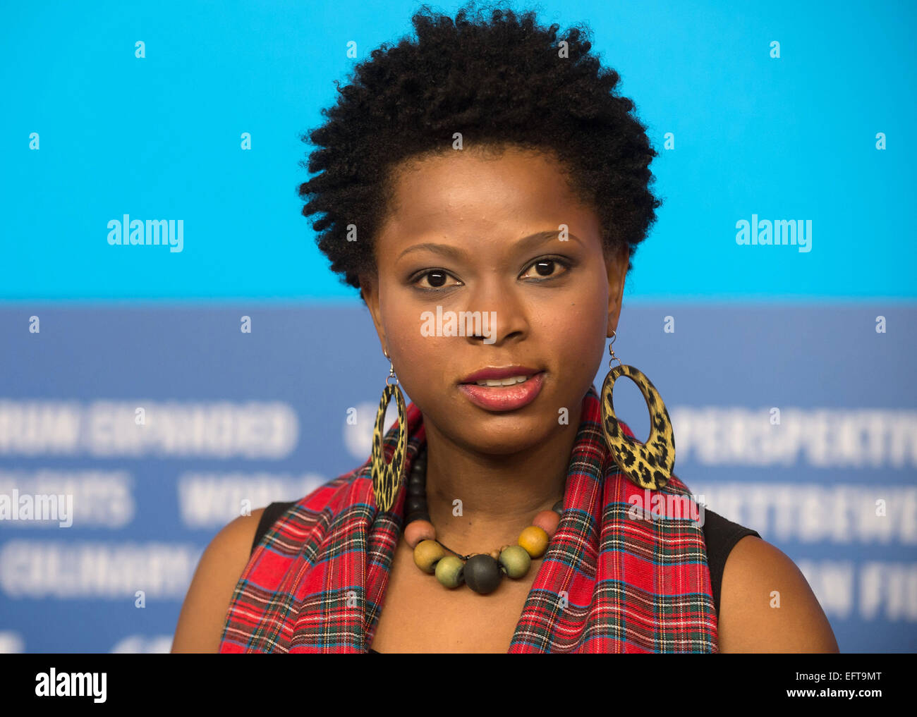 Actress Lovely Kermonde Fif attends the press conference for 'Murder in ...