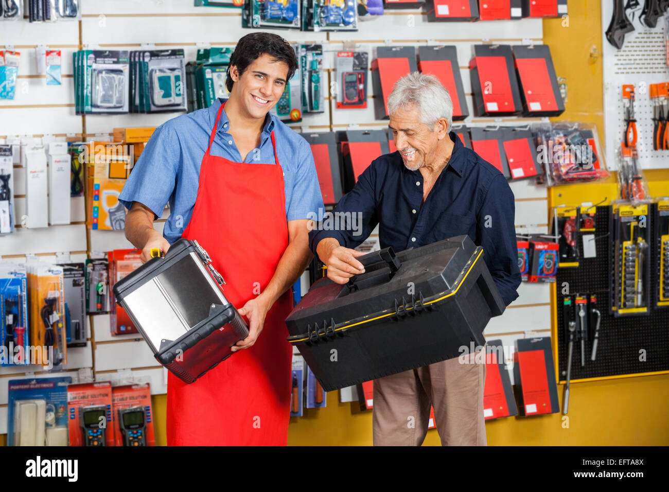Hardware store salesman checking hi-res stock photography and images ...