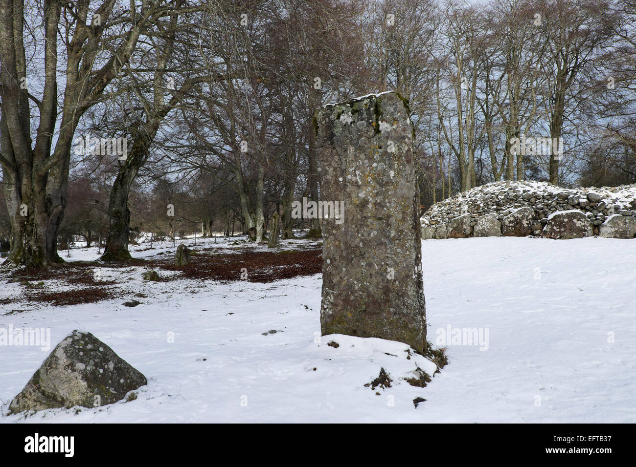 Clava Cairns to the East of Inverness Stock Photo - Alamy