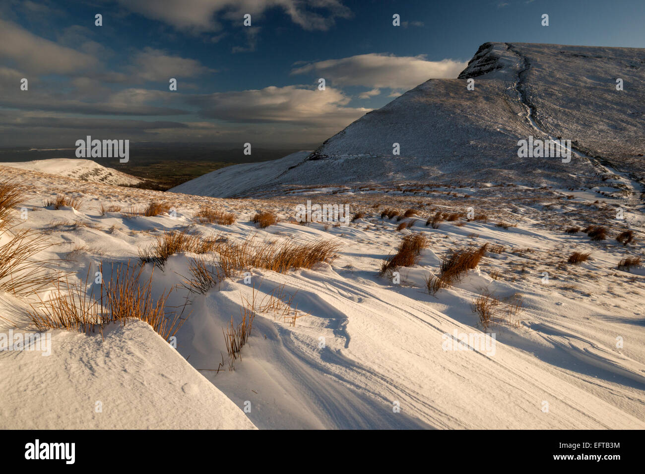 Cribyn view from Beacons Way, Brecon Beacons National Park, Powys ...