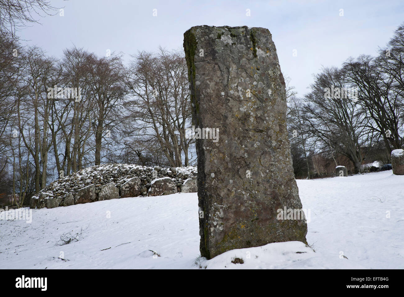 Clava Cairns to the East of Inverness Stock Photo - Alamy