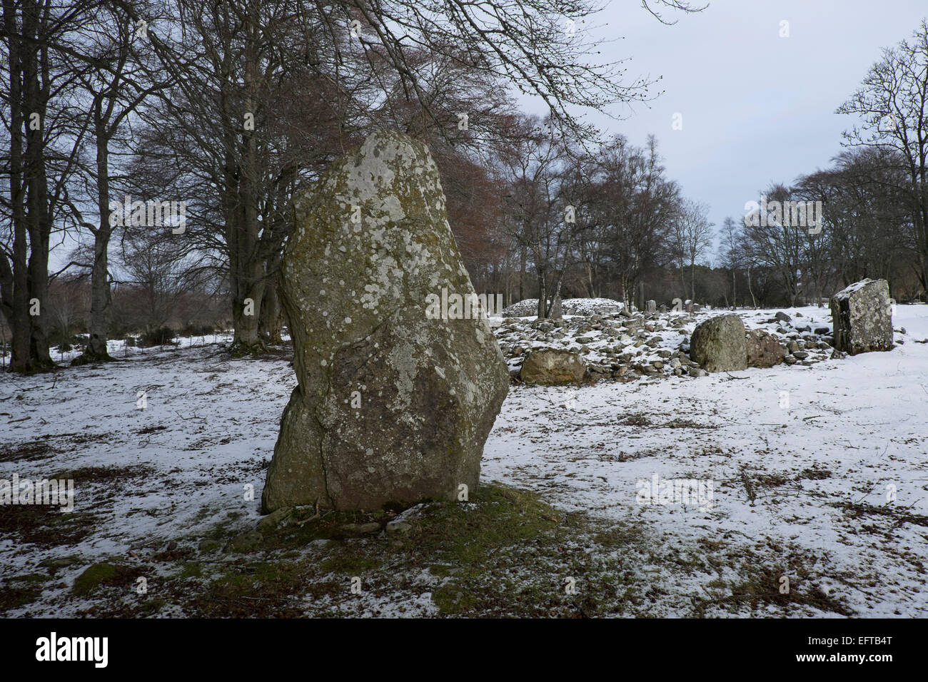 Clava Cairns to the East of Inverness Stock Photo - Alamy