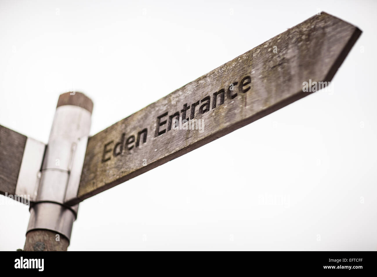 Sign for the Eden Project Stock Photo - Alamy