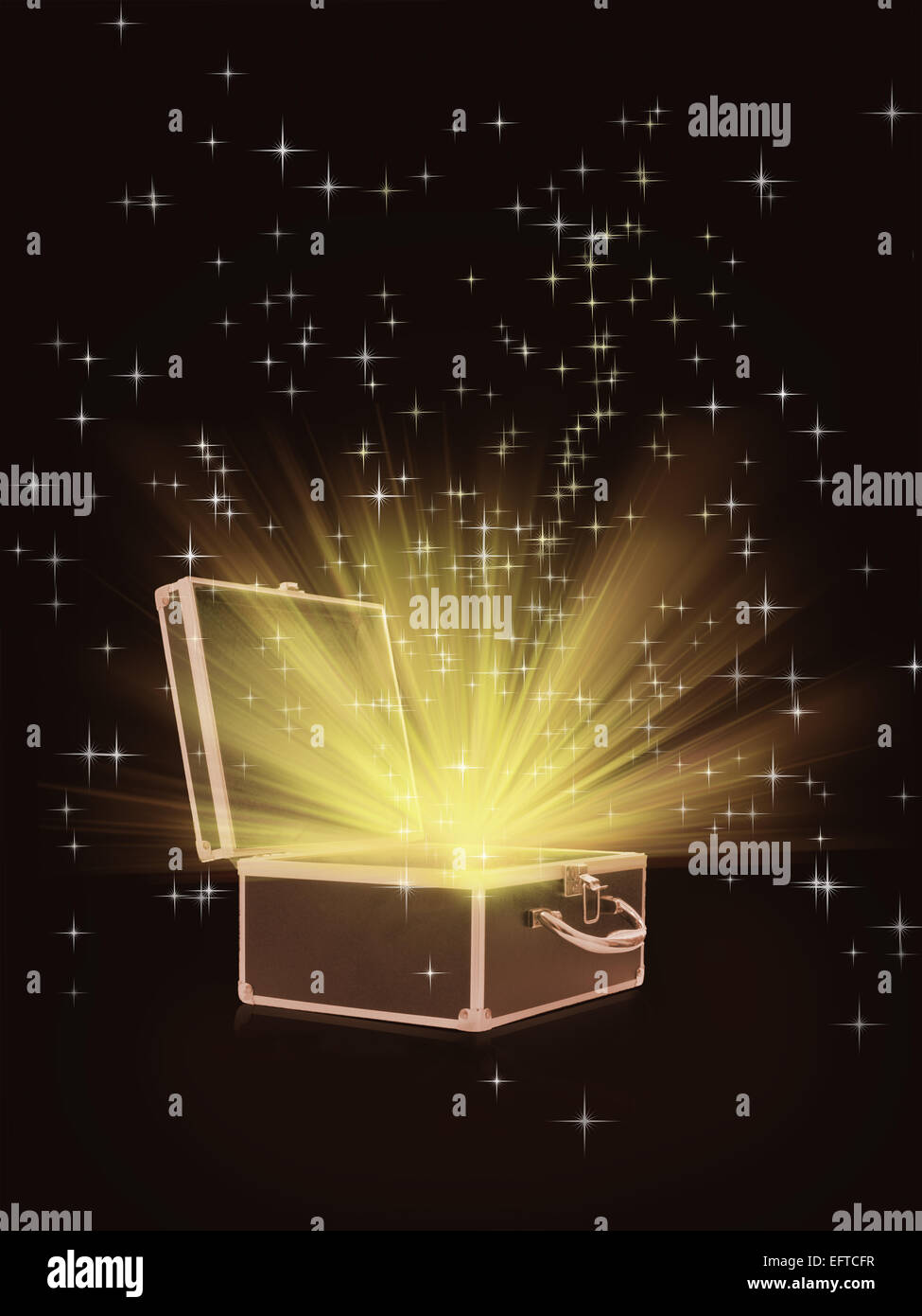 Open magic gift box hi-res stock photography and images - Alamy