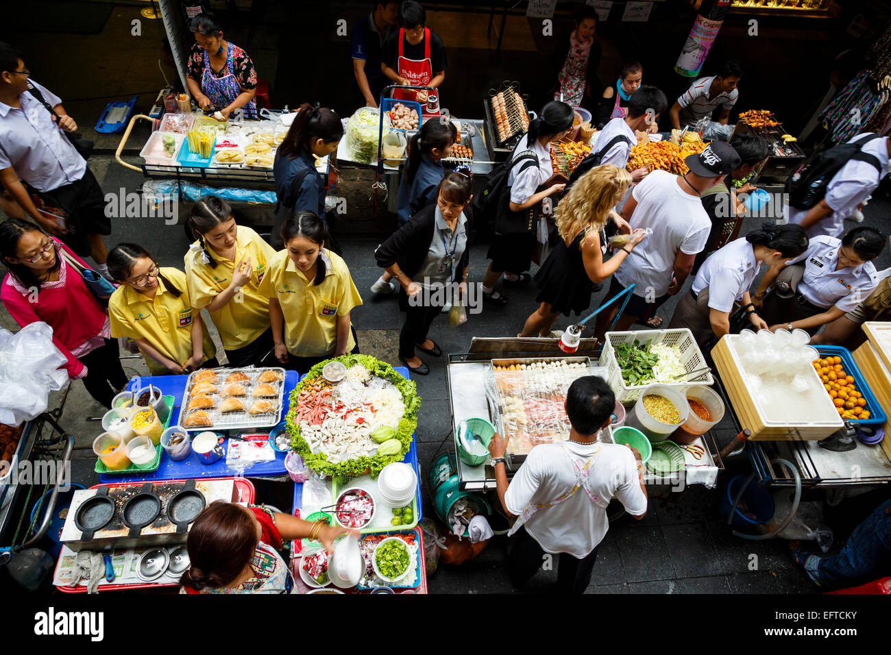 Street food stalls, Bangkok, Thailand Stock Photo - Alamy