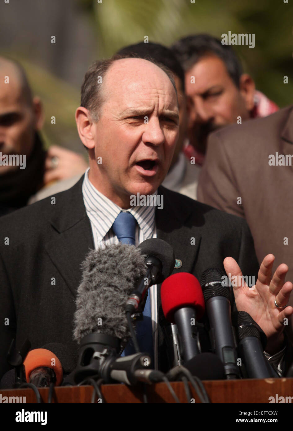 Gaza City, Gaza Strip, Palestinian Territory. 10th Feb, 2015. James ...