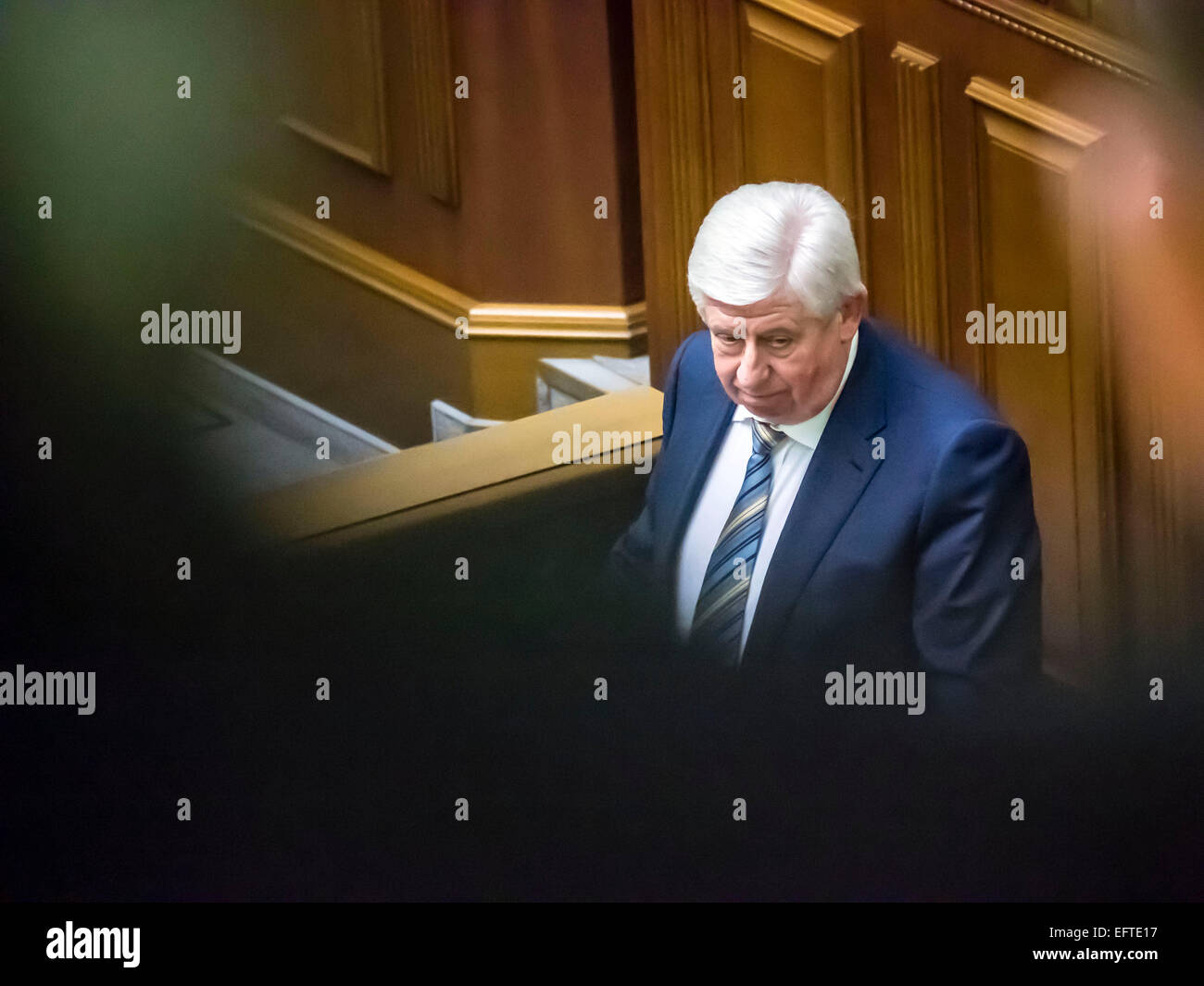 Kiev, Ukraine. 10th Feb, 2015. Victor Shokin, who was appointed by the ...