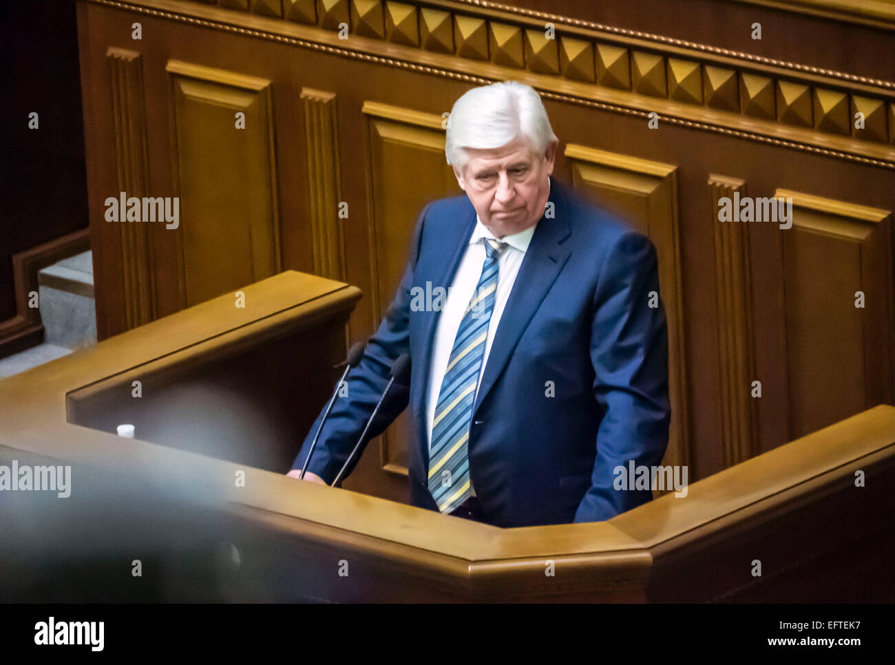 Kiev, Ukraine. 10th Feb, 2015. Victor Shokin, who was appointed by the ...