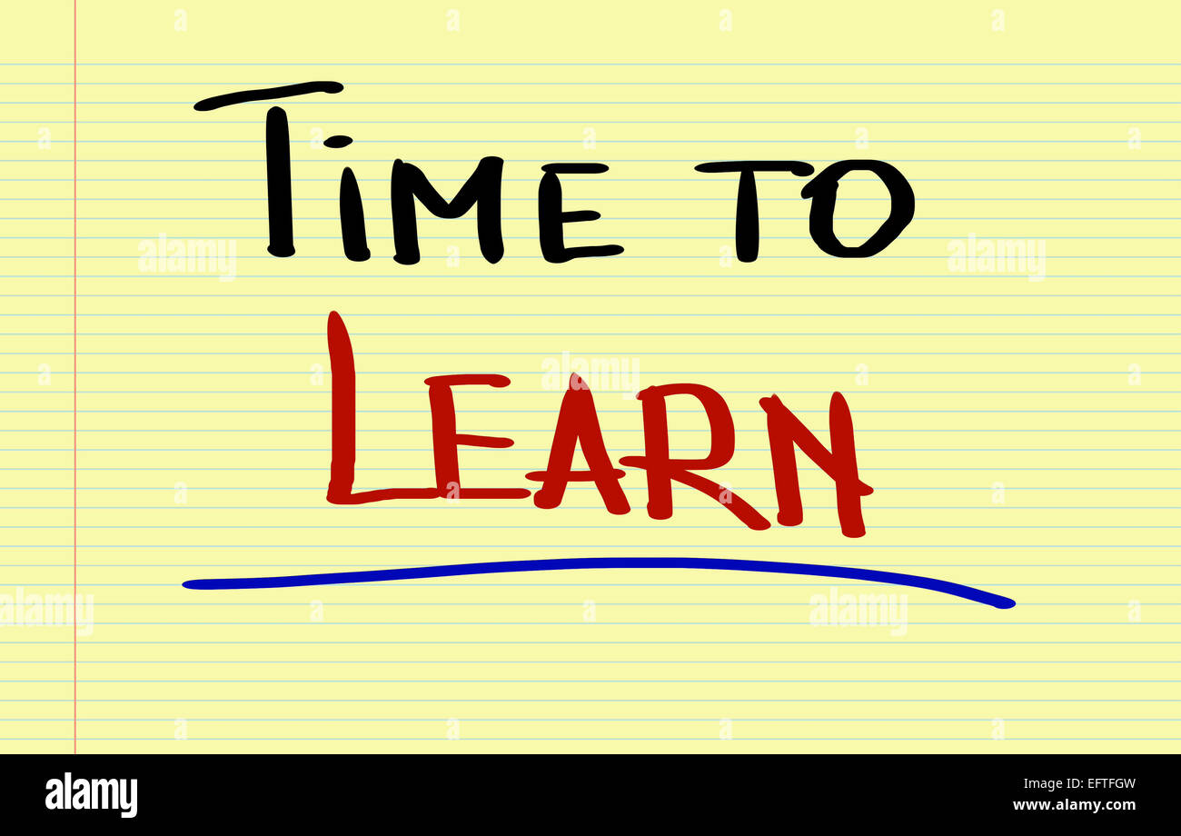 Time To Learn Concept Stock Photo - Alamy