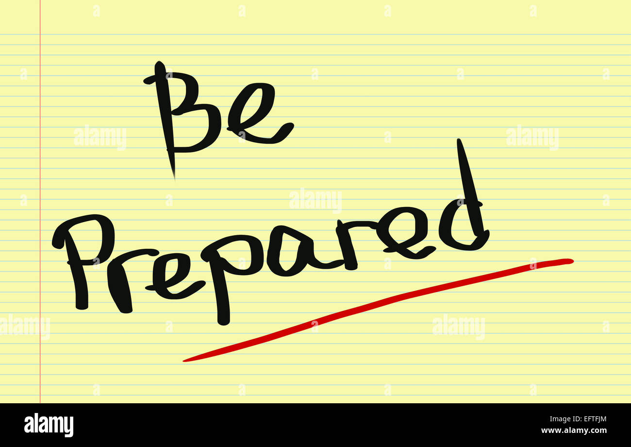 Be Prepared Concept Stock Photo - Alamy